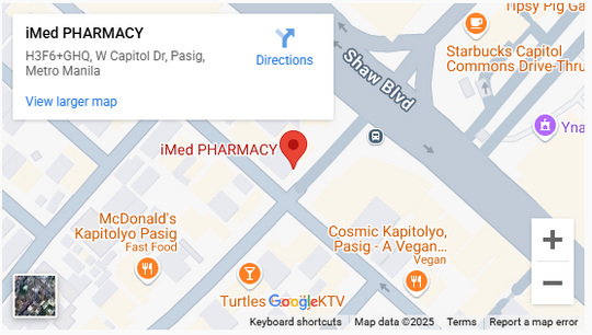 Kapitolyo, Pasig City – iMed Pharmacy