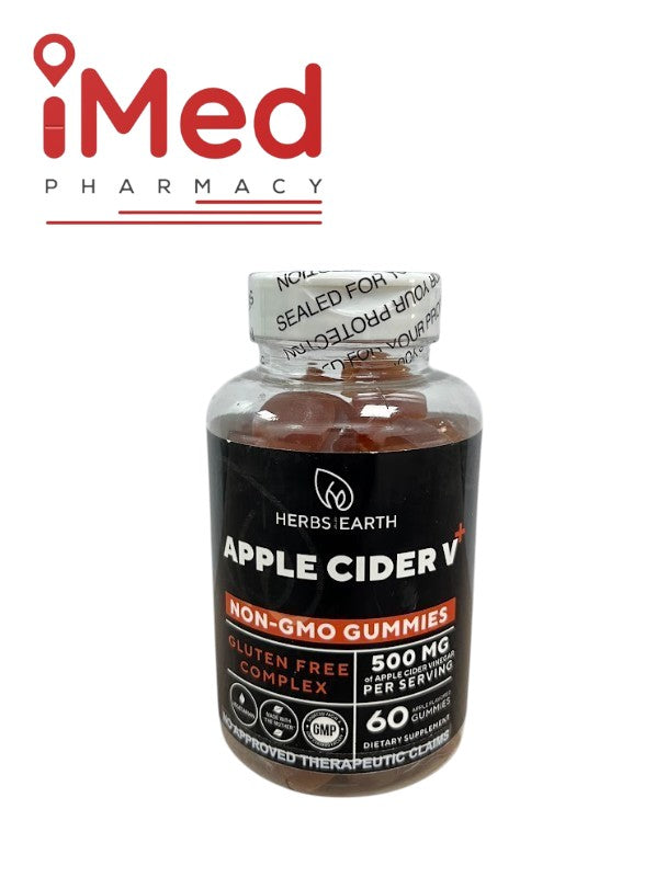 APPLE CIDER COMPLEX 500MG GUMMIES 60'S – iMed Pharmacy