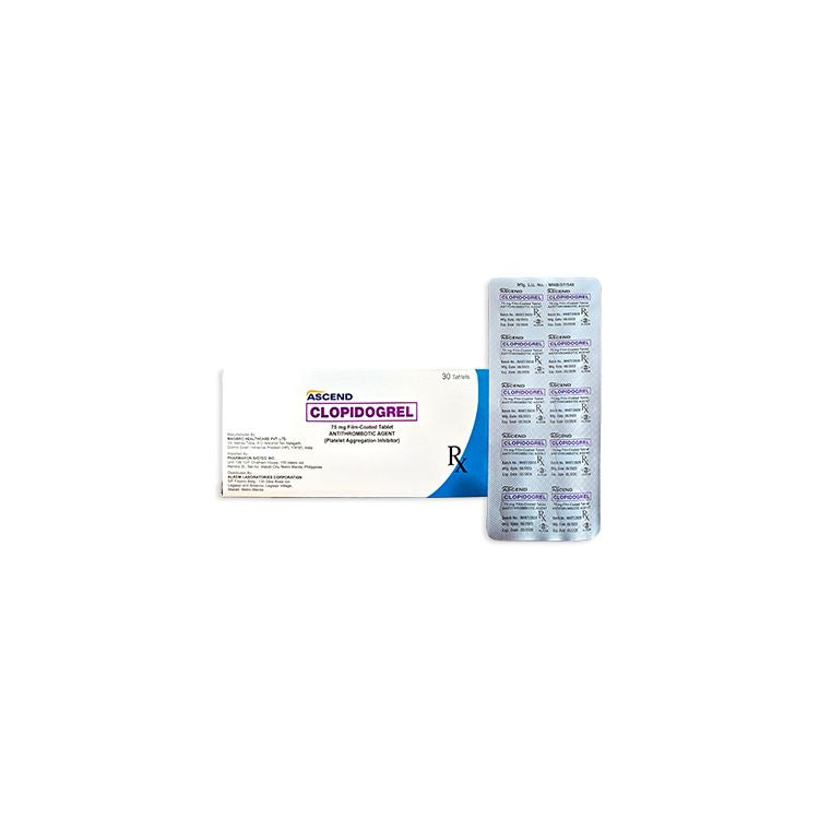 ASCEND CLOPIDOGREL 75MG FC TAB – iMed Pharmacy