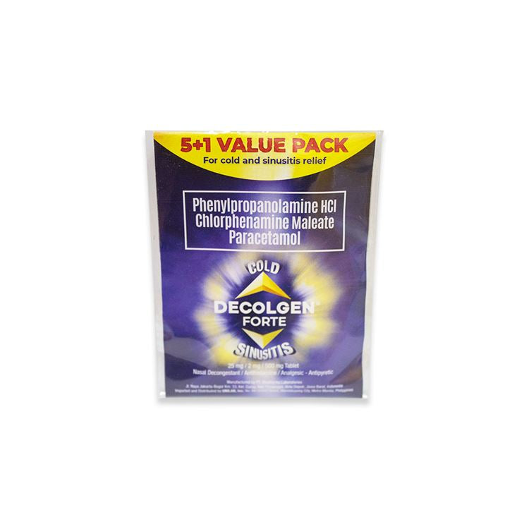 DECOLGEN FORTE TAB PPA 5+1 – iMed Pharmacy