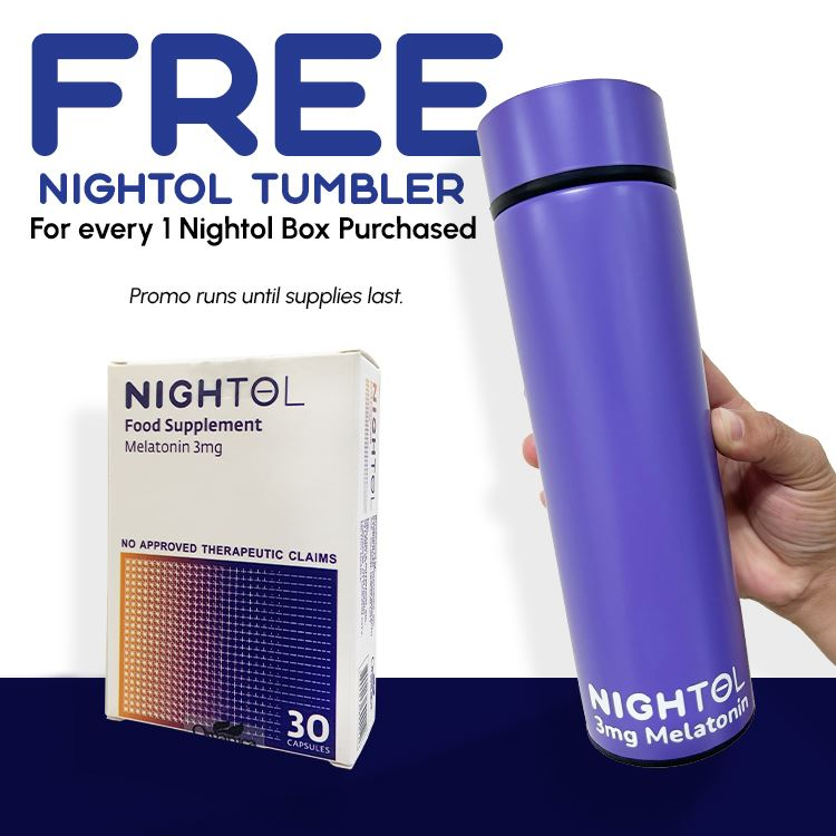 NIGHTOL CAP 3MG (PCP) Free Tumbler (30 capsules) – iMed Pharmacy