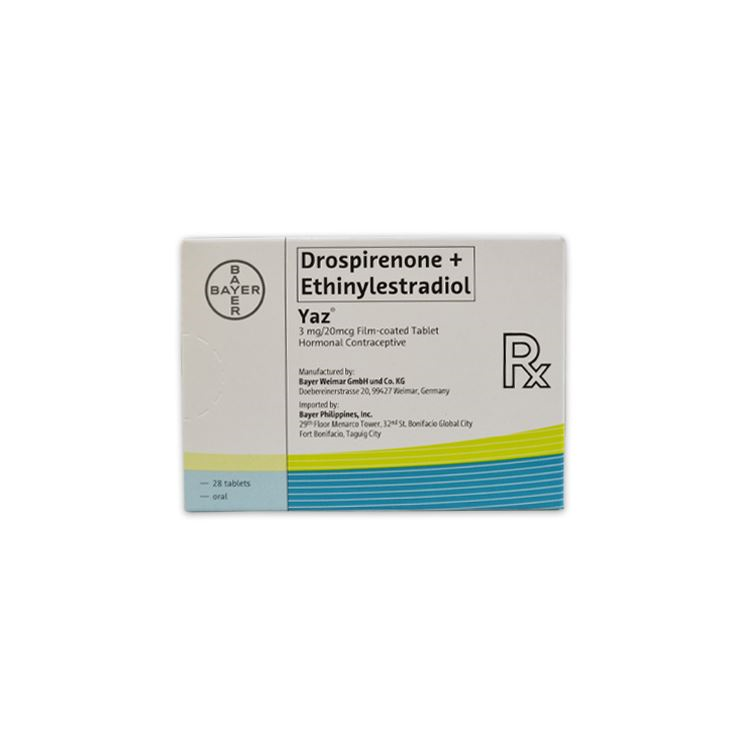 YAZ FC TAB 3MG/200MCG 28'S – iMed Pharmacy