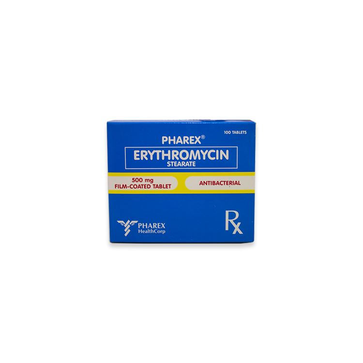 PHAREX ERYTHROMYCIN TAB 500MG – iMed Pharmacy