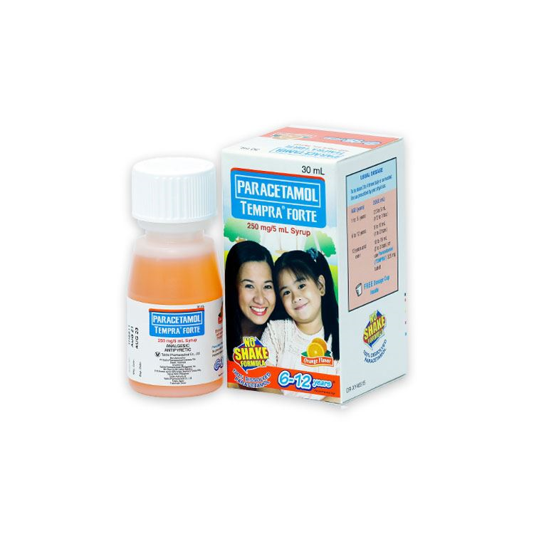 TEMPRA FTE 250MG/5ML SYR ORANGE 30ML – iMed Pharmacy
