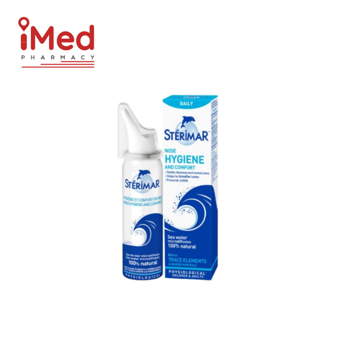 STERIMAR NOSE HYGIENE AND COMFORT SEA WATER NASAL SPRAY 50ML – iMed ...